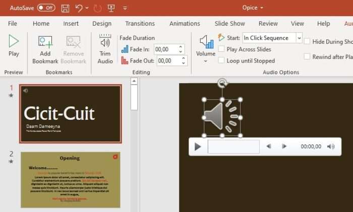 How To Add Background Music To PowerPoint Presentation Vegaslide