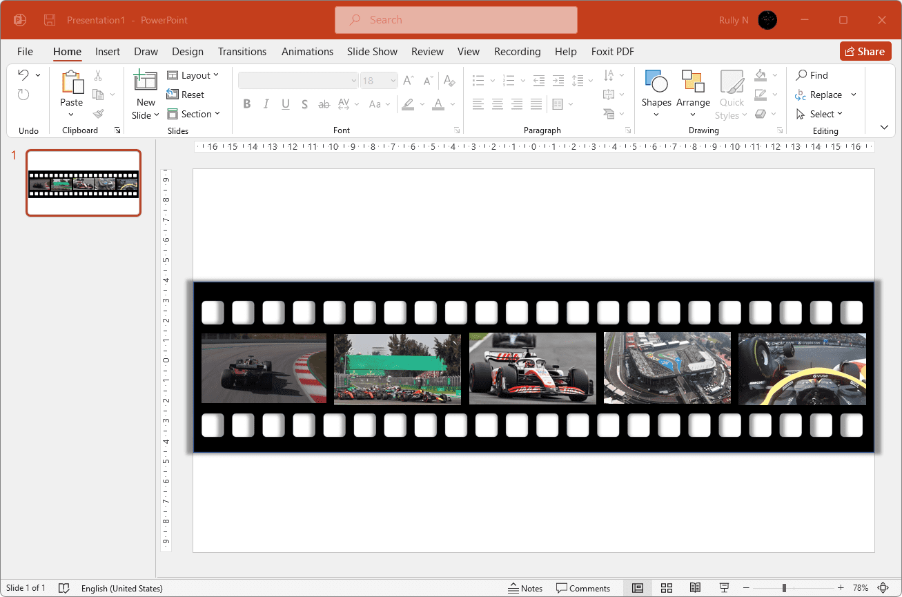 How To Add Filmstrip Effect To Your Powerpoint Slide Vegaslide