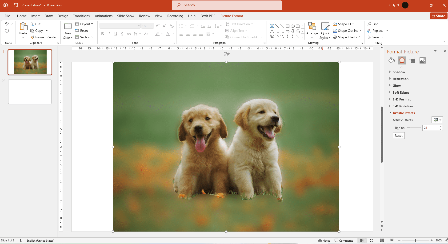How To Blur Part Or Entire Image In PowerPoint Vegaslide