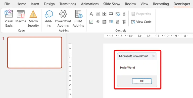 How To Open And Use Vba Macro Editor In Powerpoint Vegaslide