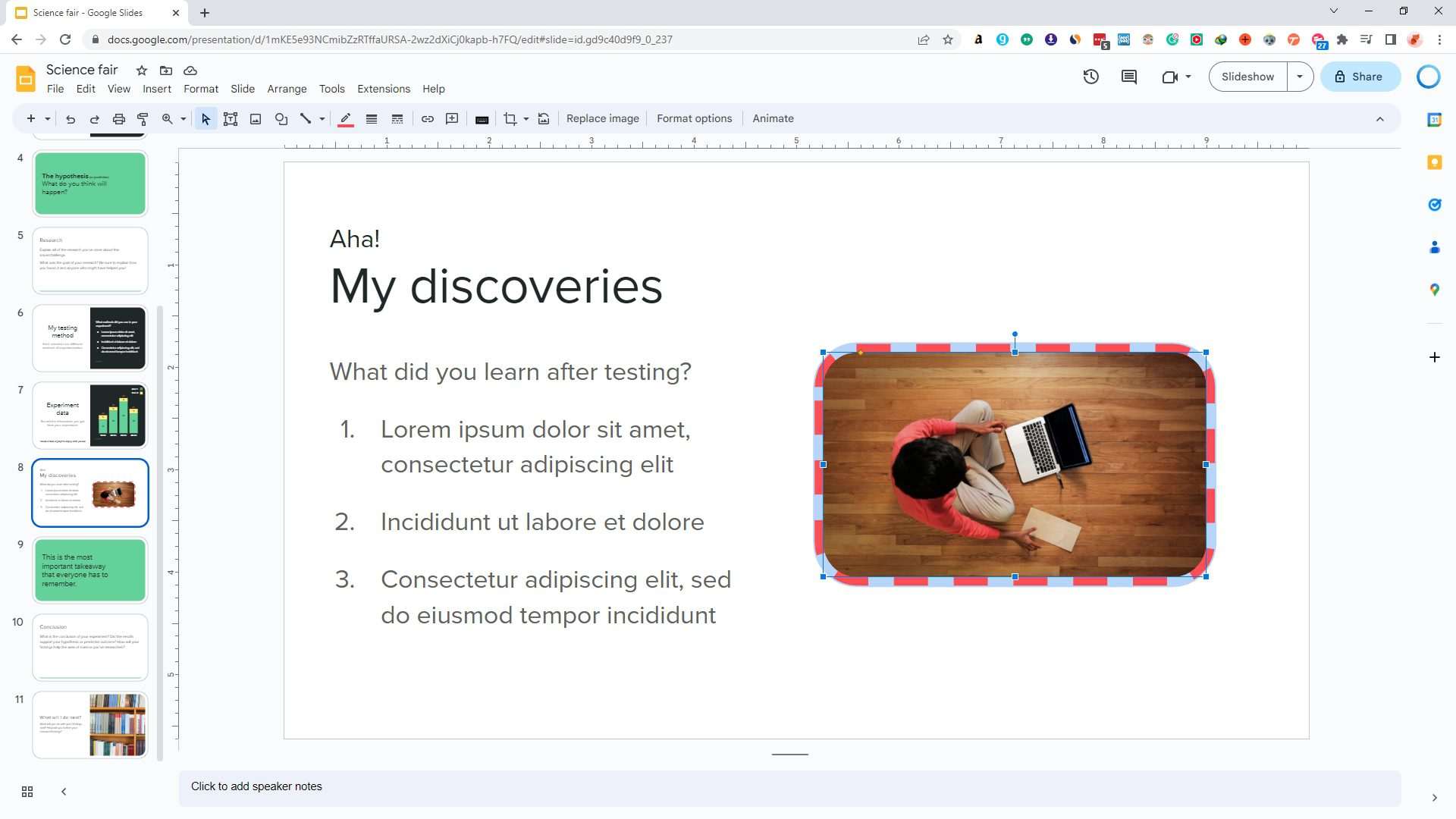 How To Add Border To A Picture In Google Slides Vegaslide
