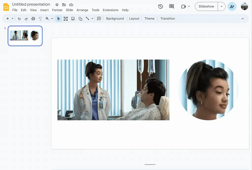 How To Change A Square Picture To Round In Google Slides Vegaslide