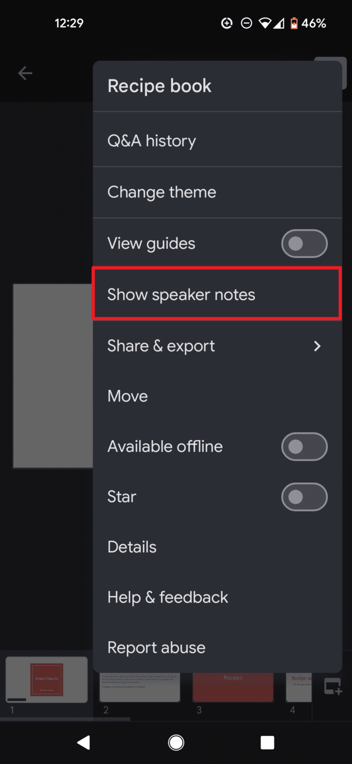How To See Speaker Notes On Google Slides App Vegaslide
