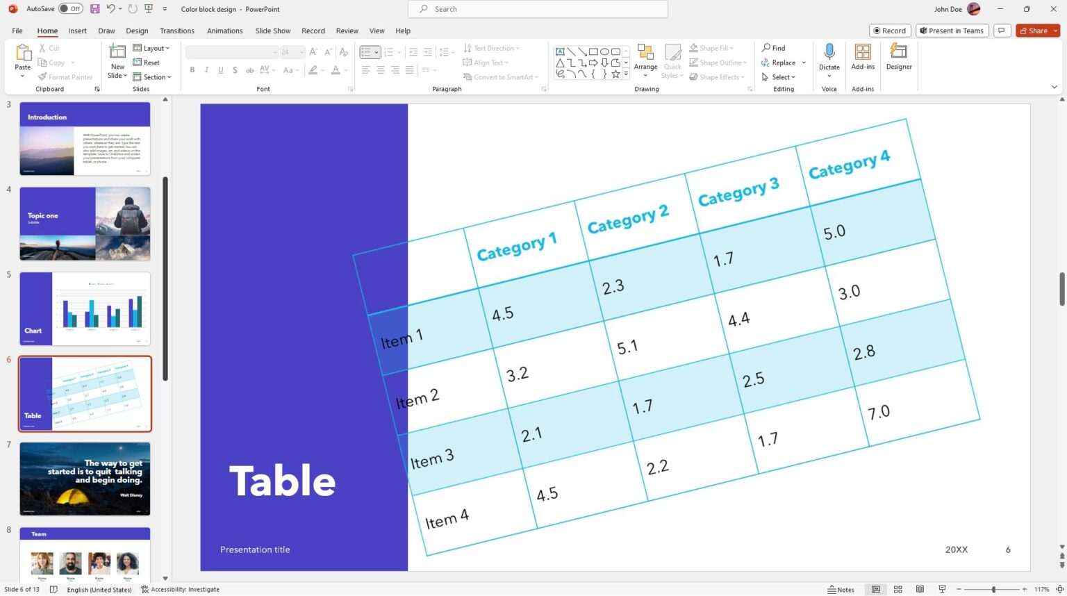How to Rotate Tables in PowerPoint - Vegaslide How to Rotate Tables in PowerPoint - Vegaslide