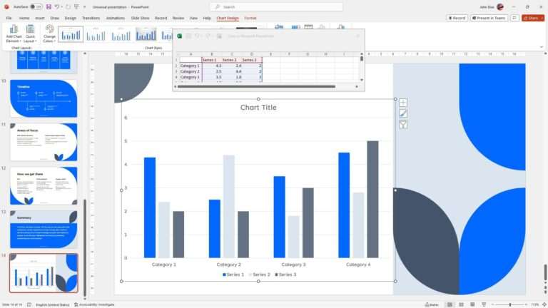 How To Make Graphs In Powerpoint Vegaslide